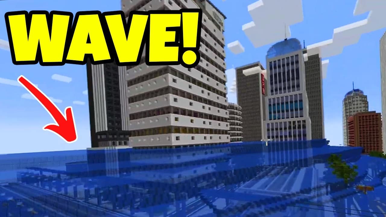 Minecraft City DESTROYED by MEGA TSUNAMI! (Realistic Gameplay) | WW3 ...
